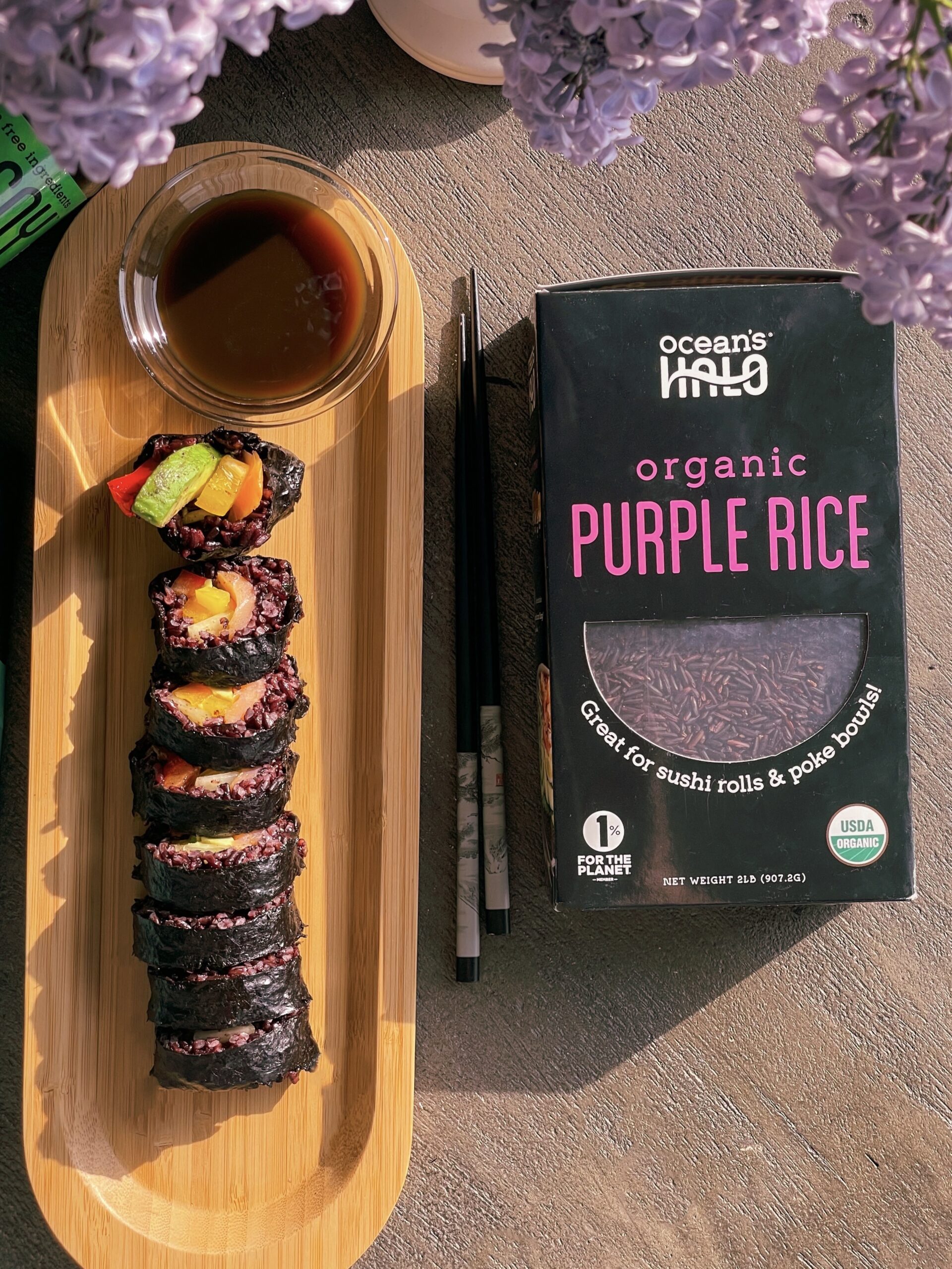 Ocean's Halo Purple Rainbow Roll - Ocean's Halo