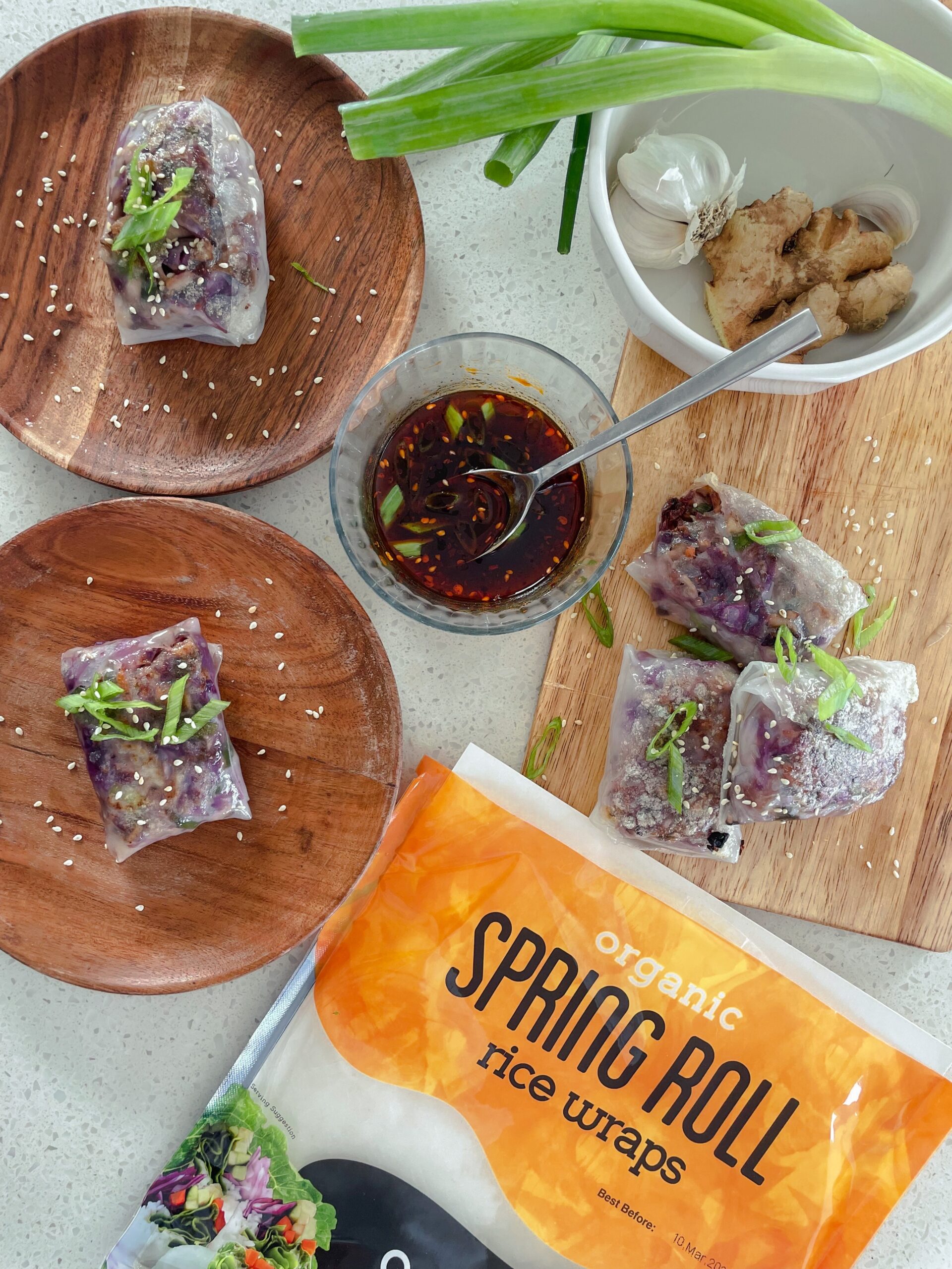 Rice Paper Dumplings (gluten-free & plant-based!) - Ocean's Halo