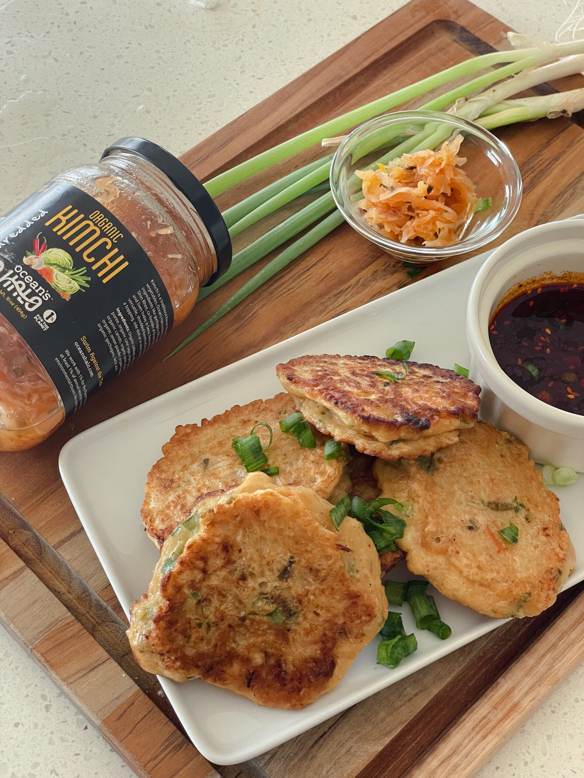 Kimchi Pancakes (kimchijeon) - Ocean's Halo